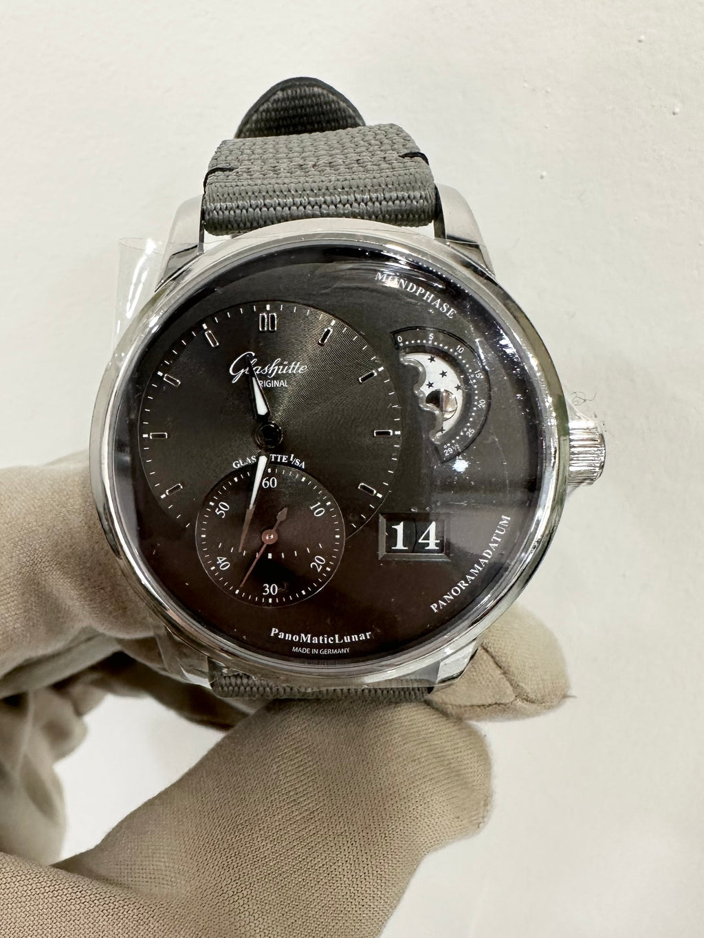 Glashutte PanoMaticLunar Grey dial – Exclusive Time Zone